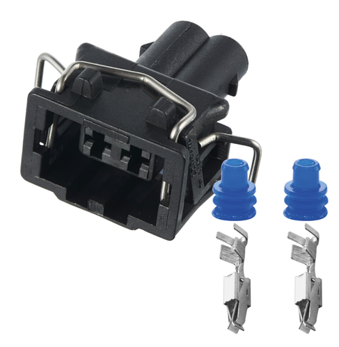 Автомобильный разъём герметичный гнездовой 2-х контактный аналог Delphi ...