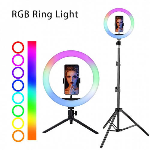 Лампа Кольцевая RGB LED | 36 cm 14" | 192 Lights | 39 RGB | MJ-36 (ID#2145987462), цена: 899 ...