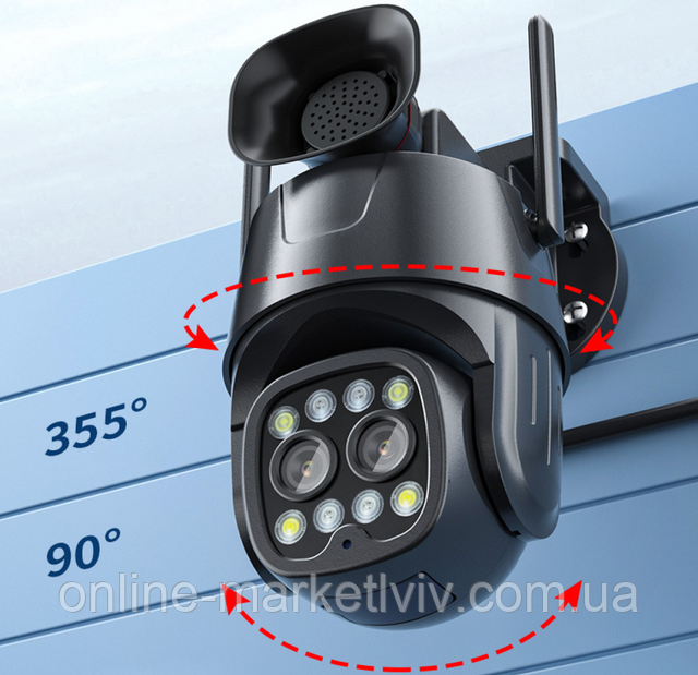 Купити Ip камера відеоспостереження з Wifi 4k 8mp Вулична камера