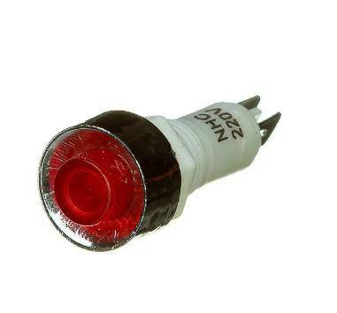 Светодиодный индикатор NHC-10 220V красный d=10мм Daier 1013212 (ID#1759441684), цена: 10 ...