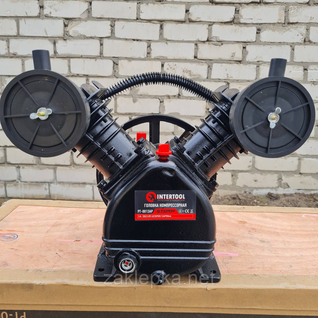 Головка компресорна 2 циліндри 500 л/хв, 3 кВт INTERTOOL PT-0013AP, ціна: 3050 ₴, купити на Prom.ua