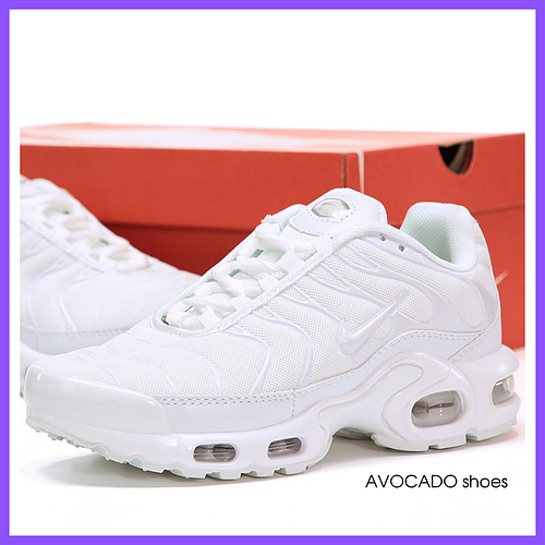 Кроссовки женские и мужские Nike air max TN+ white / Найк аир макс ТН ...