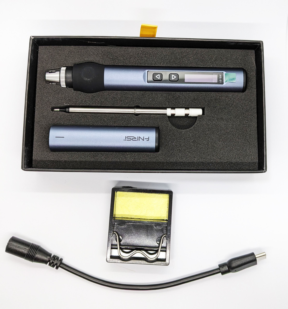 Умный Паяльник FNIRSI HS-01 65\96W BLUE (1 жало BC2) (ID#1226417867 ...