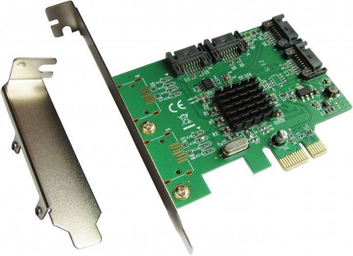 Контролер PCI-Express X1 - Dynamode 4х ATA III (6 Гбіт/сек), 4 внутр ...
