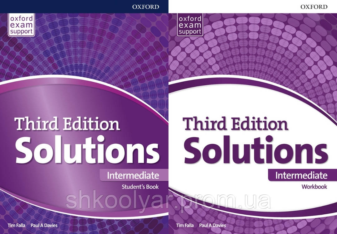 Solutions Intermediate (3rd edition) Підручник + робочий зошит., ціна ...