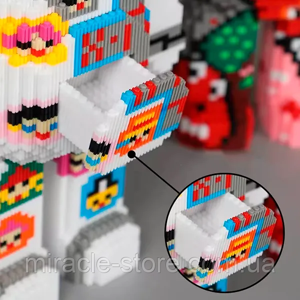 Конструктор 3D Magic Blocks в виде мишки Bearbrick 40 см 3031 деталей ...