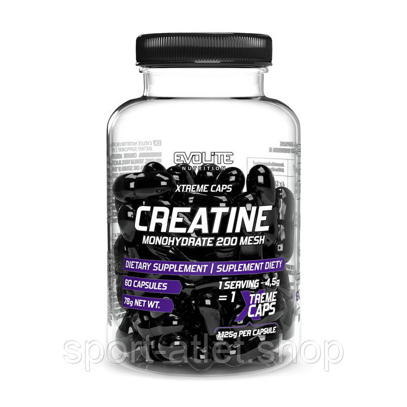 Креатин Evolite Nutrition Creatine Monohydrate Xtreme, 60 капсул (ID ...