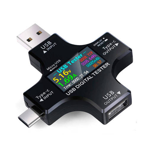 USB тестер тока напряжения емкости, Type-C MicroUSB, Atorch J-7C EWQ ...