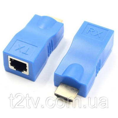 Перехідник HDMI к кабелю RJ45 (Patch Cord) 30m Extradigital (KBH1754 ...