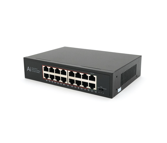 Комутатор Merlion MS1016 16 портів Ethernet 10 - 100 Мбіт - сек. метал ...