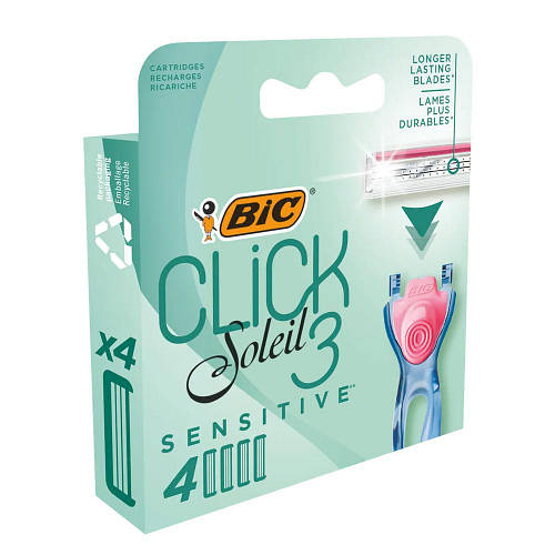 Кассеты Bic Click 3 Soleil Sensitive 4915 4 шт (ID#2154275940), цена ...