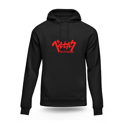 Худі Берсерк Berserk Логотип Logo Чорна L (20925) Fruit of the loom ...