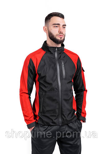 Куртка Intruder Softshell Lite iForce S Чорно-червоний (1589542163), 2613496 685 (ID#2569567505 ...