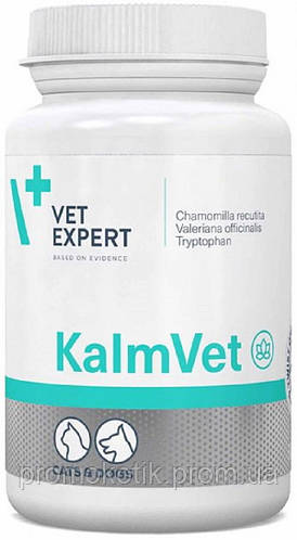 Успокоительный препарат для собак и кошек VetExpert KalmVet 60 капсул ...