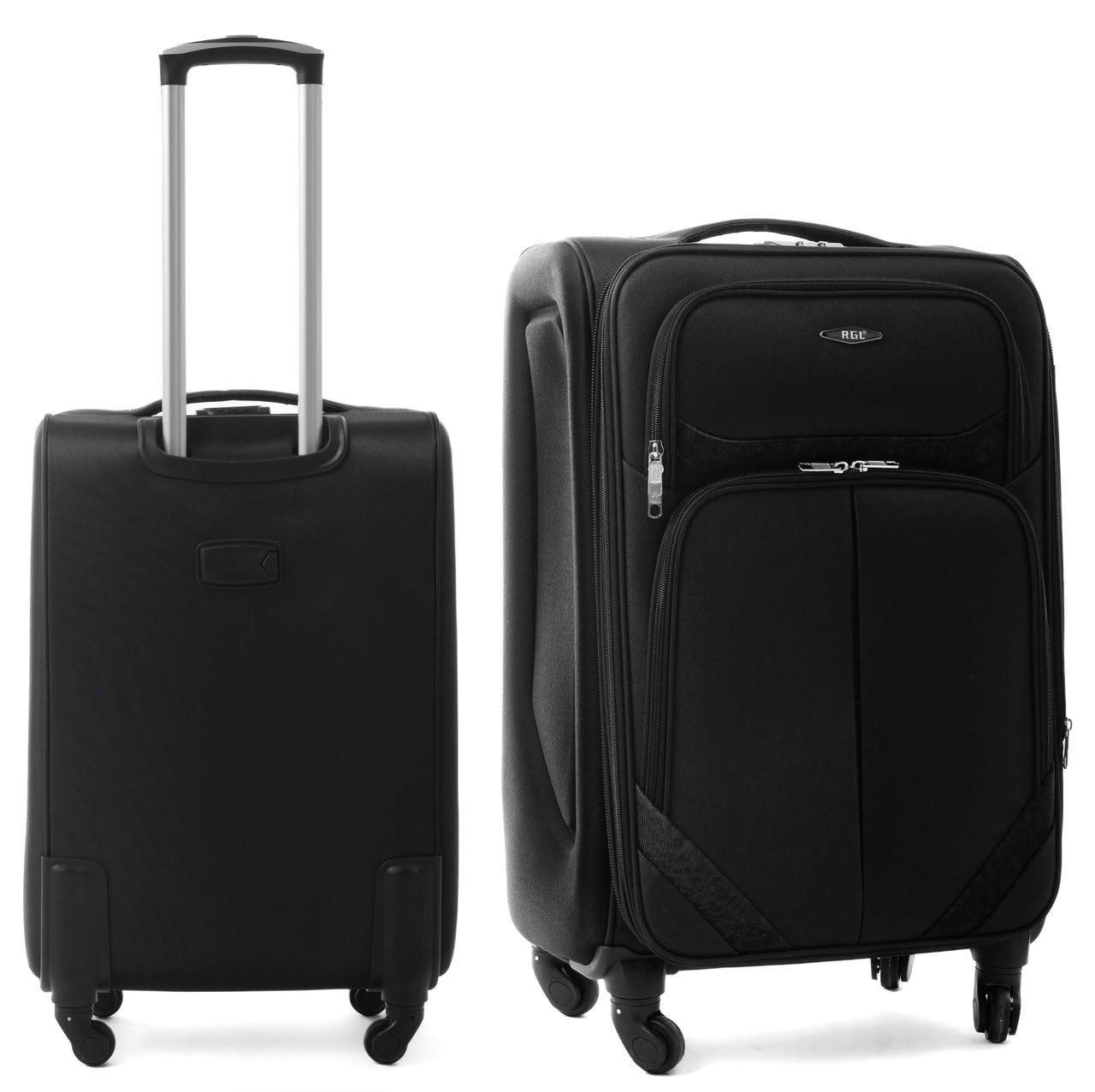 Валіза Rgl S-010 тканинна середня (M) на 4-х колесах чорна: продаж ...