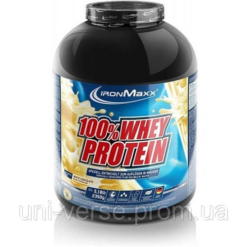 Протеин IronMaxx 100% Whey Protein 2350 g (банка) 47 servings White ...