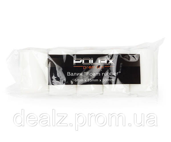 Валик для покраски Polax поролоновый 6 X 35 X 50 мм (1-01) DL, код ...