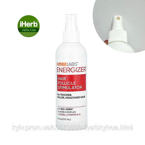 Hobe Labs, Energizer, стимулятор волосяних фолікулів з олією жожоба та ...