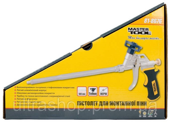 Пистолет для монтажной пены MASTERTOOL 180 мм (81-8676) UL, код: 8202328 (ID#2159473877), цена ...