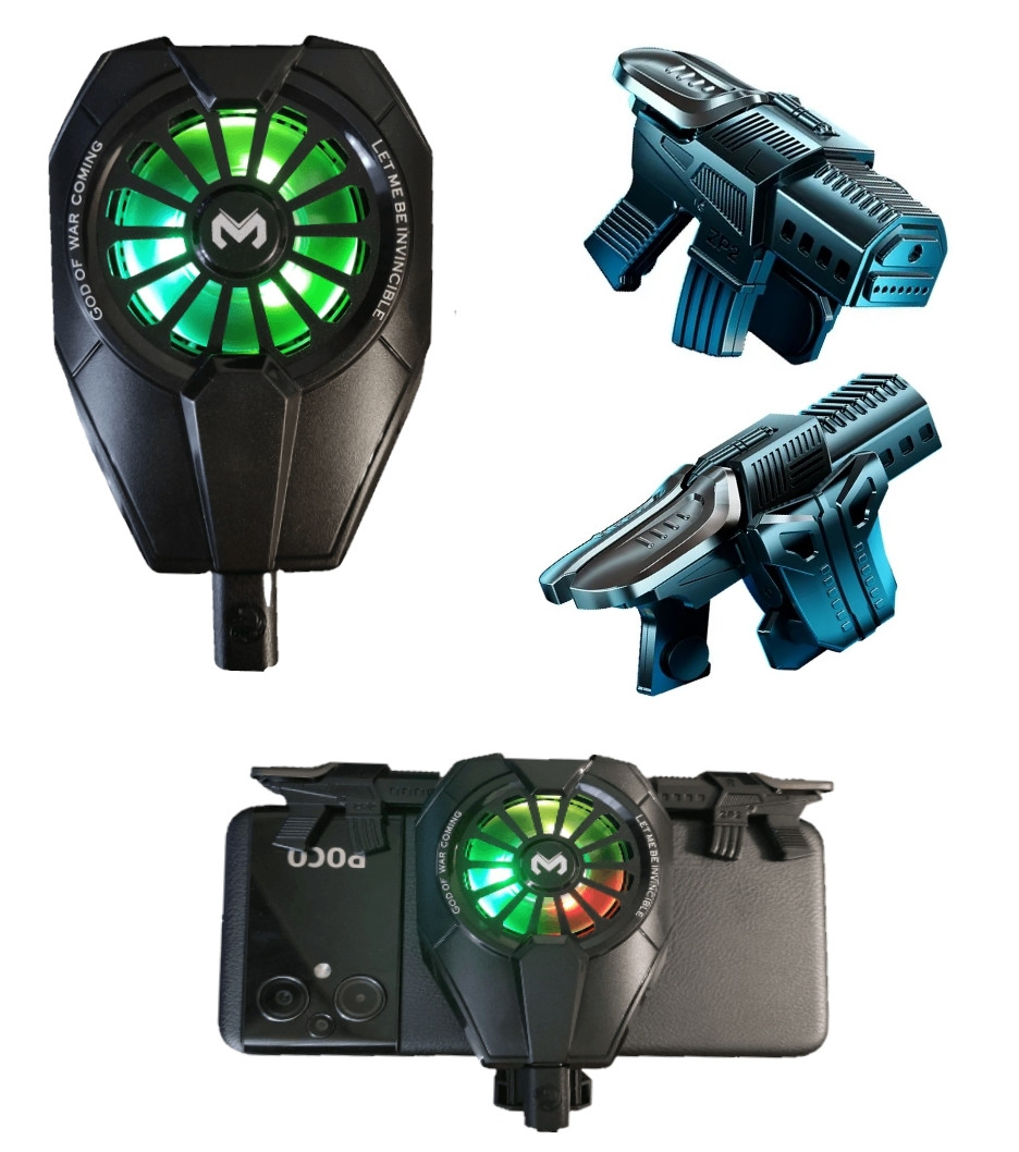 Ігровий комплект: кулер для смартфона охолодження MEMO DL06 і тригери ...