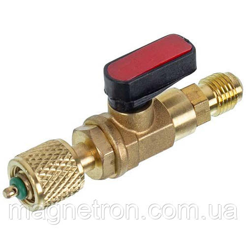 Кран на литровый баллон для заправки фреона R600 (1/4'') RTM BV-01 (ID ...