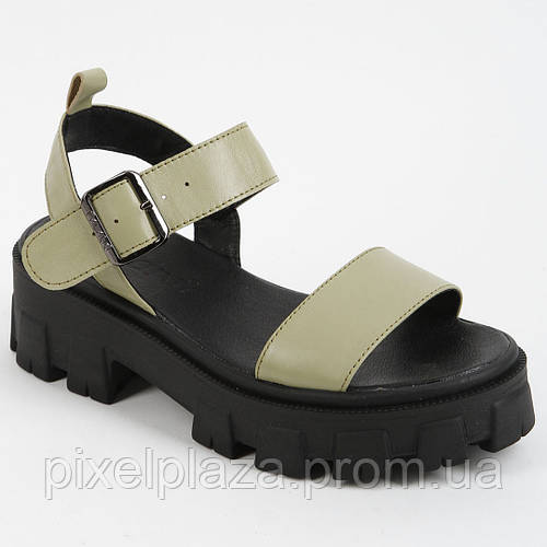 Босоножки женские кожаные 339495 р.37 (23) Fashion Зеленый PZ, код ...