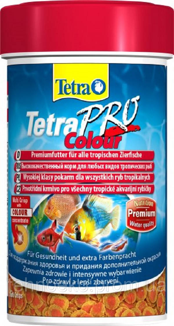 Корм Tetra Pro Colour для аквариумныx рыб в чипсаx 250 мл ...