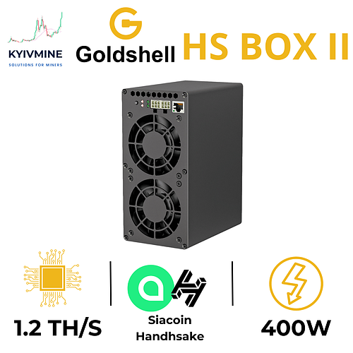 Goldshell HS BOX II 1.2 TH/s дуал майнинг Handshake/Blake2B-Sia (ID ...