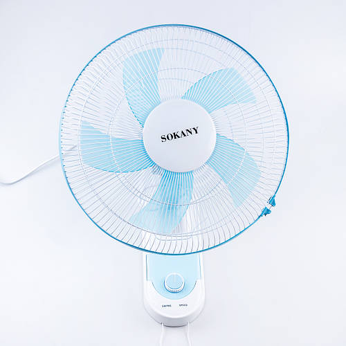 Вентилятор настенный Sokany SK-19008 16" Wall Fan 3 скорости 5 лопастей ...