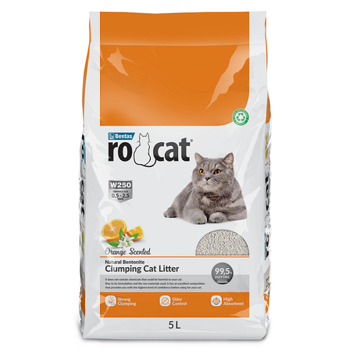 RoCat Cat Litter Orange Бентонітовий наповнювач для котячого туалету з ...