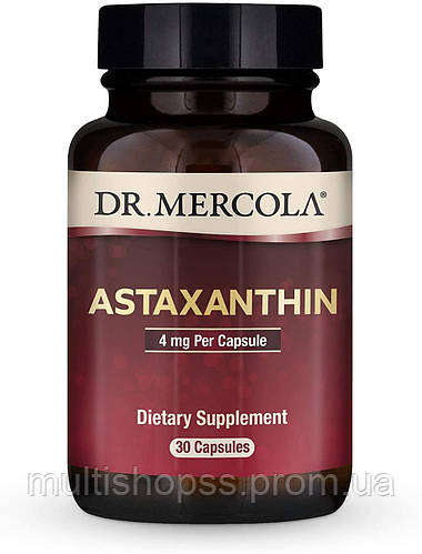 Астаксантин Astaxanthin Dr. Mercola 4 мг 30 капсул MP, код: 7743215 (ID ...