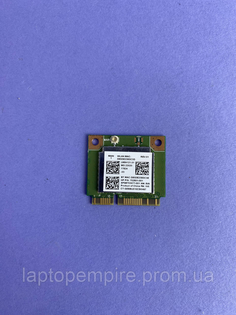 Wi fi модуль Realtek RTL8723BE (752601-001) HP Probook 455 G2, 450 G2 б ...