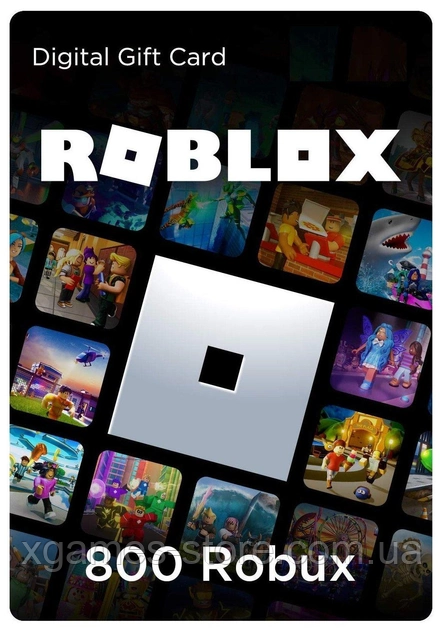 Цифровая подарочная карта Roblox Gift Card 800 ROBUX (КОД) Роблокс 800 ...