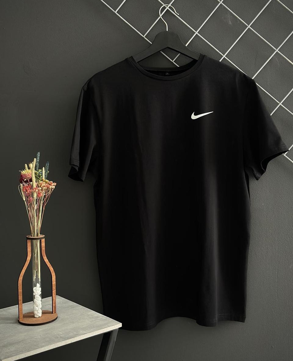 Мужская футболка Nike летняя черная Турция (ID#2170094318), цена: 499 ...