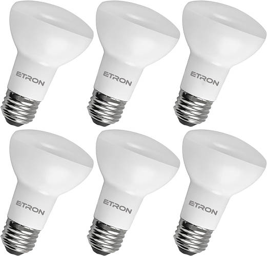Комплект світлодіодних LED ламп ETRON 8W R63 3000K 220V E27 тепле ...