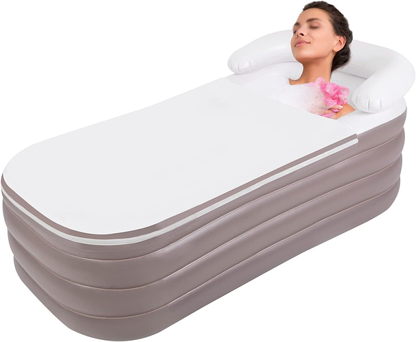 Надувная ванна, складная портативная стоячая ванна, спа-ванна для ...