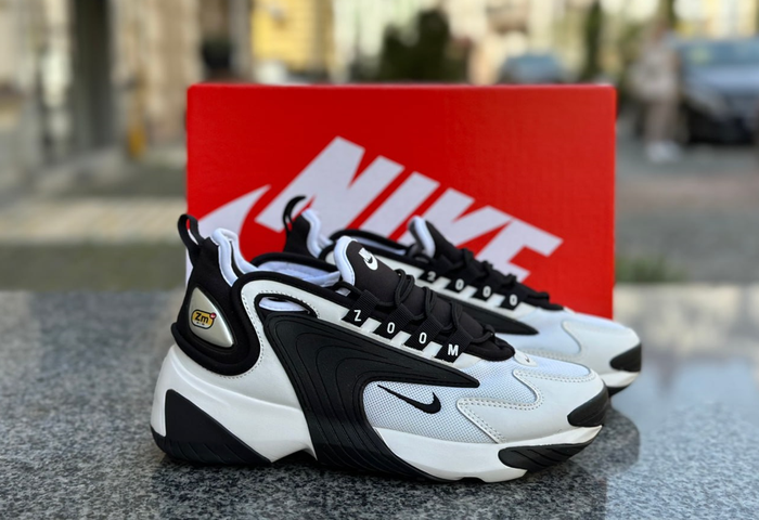 Мужские кроссовки Nike ZooM 2K Black White Найк Зум 2К черно-белые ...