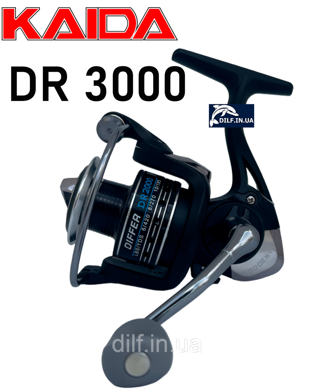 Котушка Kaida DR 3000 (5+1bb 5.2:1) спінінгова з додатковою шпулею (ID#2171694225), ціна: 762 ...