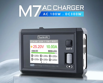 Зарядна станція, зарядний пристрій ToolkitRC M6D 500 W + Блок Toolkit ...