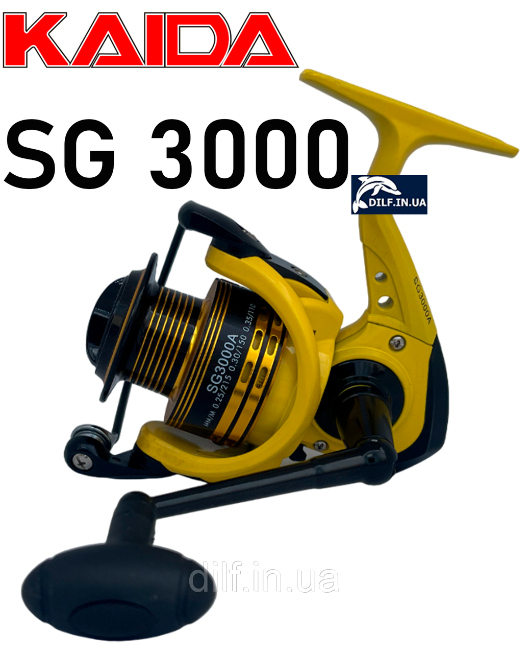 Котушка Kaida SG 3000 (5+1bb 5.1:1) спінінгова з додатковою шпулею (ID#2171994810), ціна: 867 ...