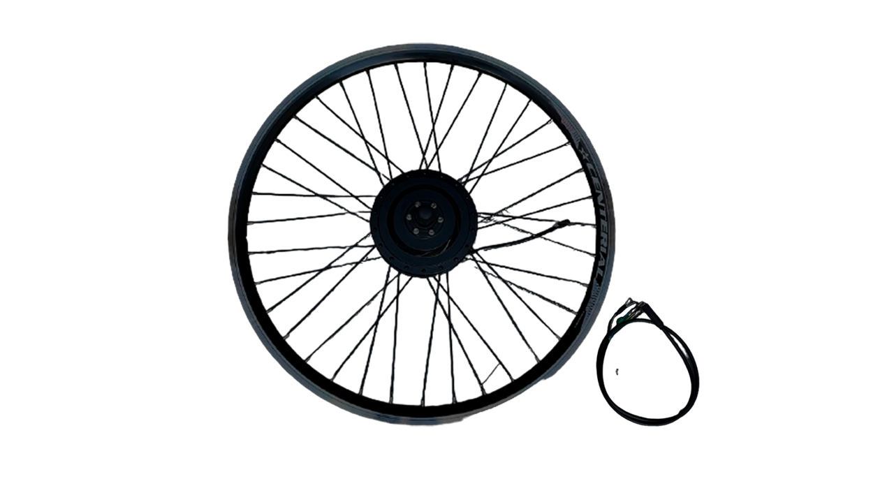 Мотор колесо заднее в сборе с ободом 26" 36v 350W для велосипеда черное ...