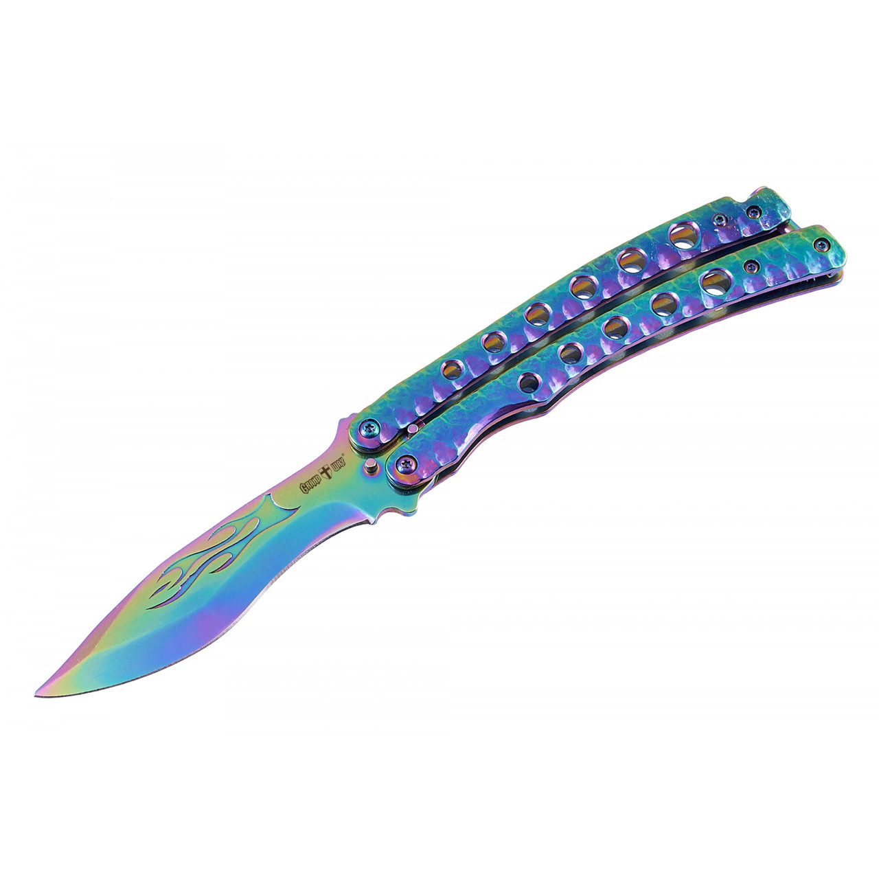 Нож балисонг Grand Way 09-A (chameleon anodized): продажа, цена в ...