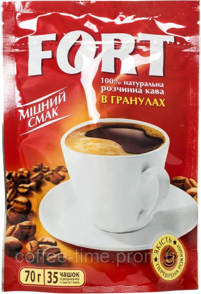 Кофе Форт растворимый в гранулах 60г мягкая упаковка (ID#169406070 ...