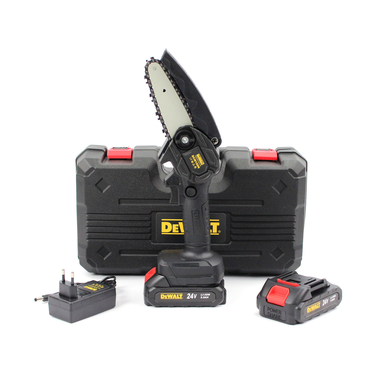Акумуляторна міні пила DeWalt DCM150N (24V, 5Аh) АКБ гілкоріз Деволт ...