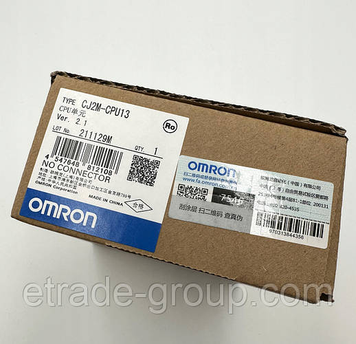 Контролер Omron CJ CJ2M-CPU13 (ID#2174916298), ціна: 32399.80 ₴, купити ...