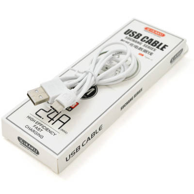 Дата кабель USB 2.0 AM to Lightning 1.0m KSC-060 SUCHANG White 2.4А ...