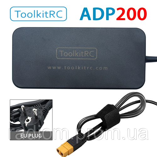 FPV Блок питания ToolKitRC ADP200 200W 19,5V 10,3 А XT60 Toolkit 200W ...