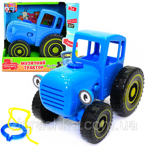 Музичний Синій трактор укр мова світло пісня пластик каталка 15*10*9см ...