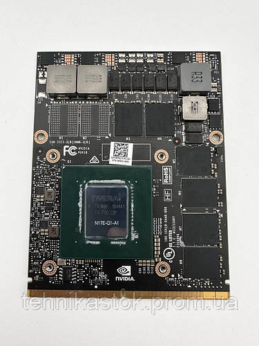 Видеокарта для ноутбука Nvidia Quadro P3000 6Gb GDDR5 (n17e-q1-a1), MXM ...