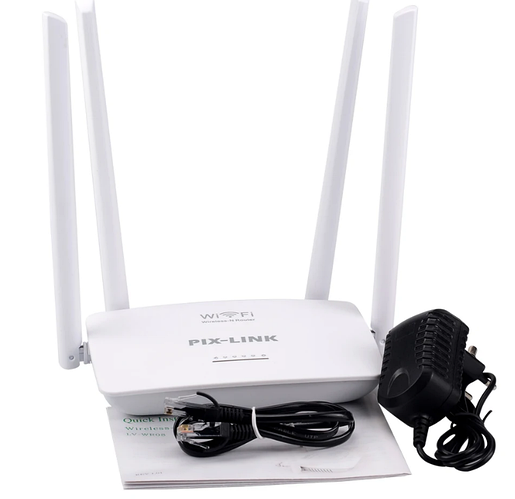Вай-Фай роутер маршрутизатор Wi-Fi 300 Мбіт/с Pix-link LV-WR08 белого ...